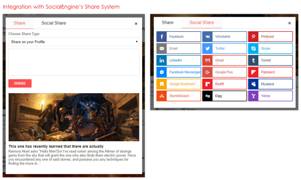 Professional Share Plugin | SocialEngine | SocialNetworking.Solutions