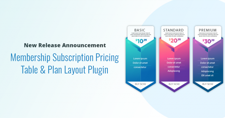 New Release – Membership Subscription Pricing Table & Plan Layout ...
