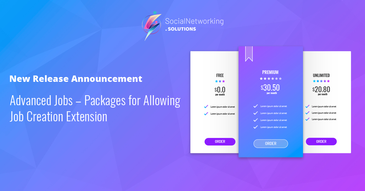 New Release Announcement – Advanced Jobs – Packages for Allowing Job ...